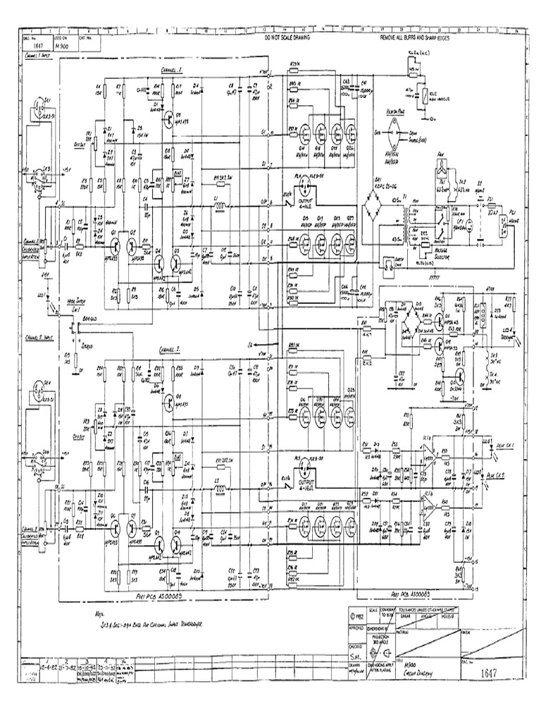 Hfe HH Electronic m900 Schematic | PDF