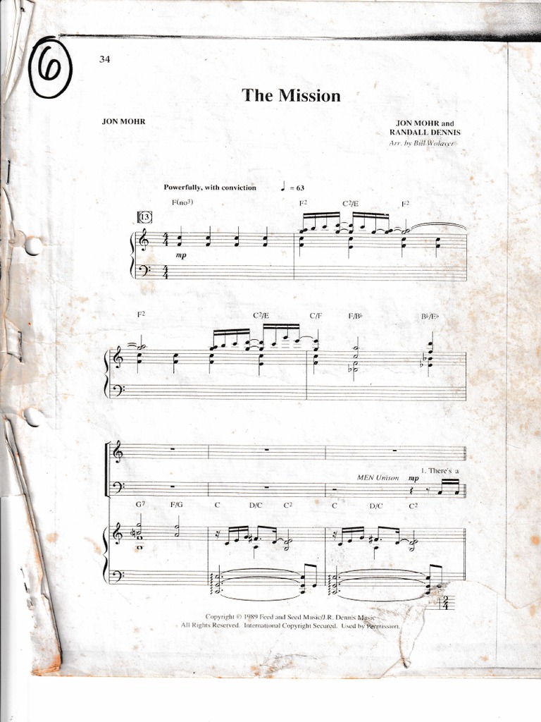 The Mission Choral Piece | PDF
