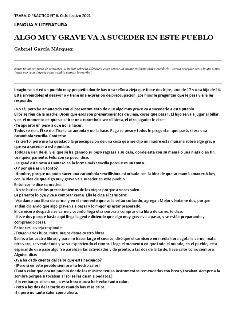 Algo Muy Grave Va A Suceder... | PDF