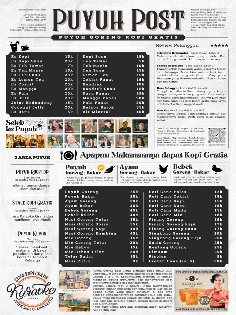 Design Menu Konsep Koran | PDF