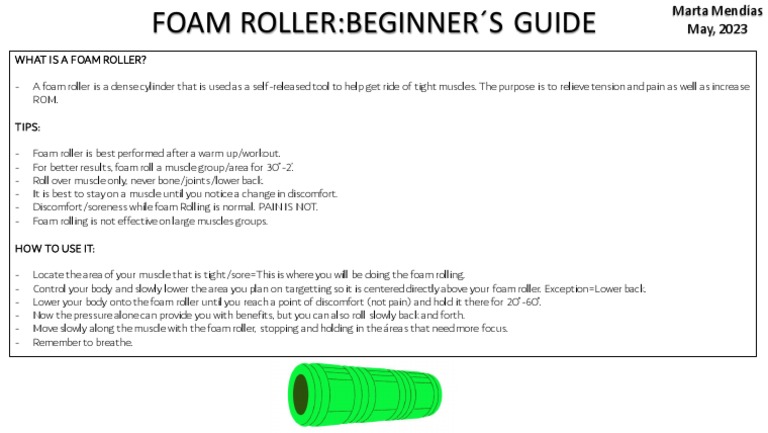 Foam Roller Beginner's Guide | PDF