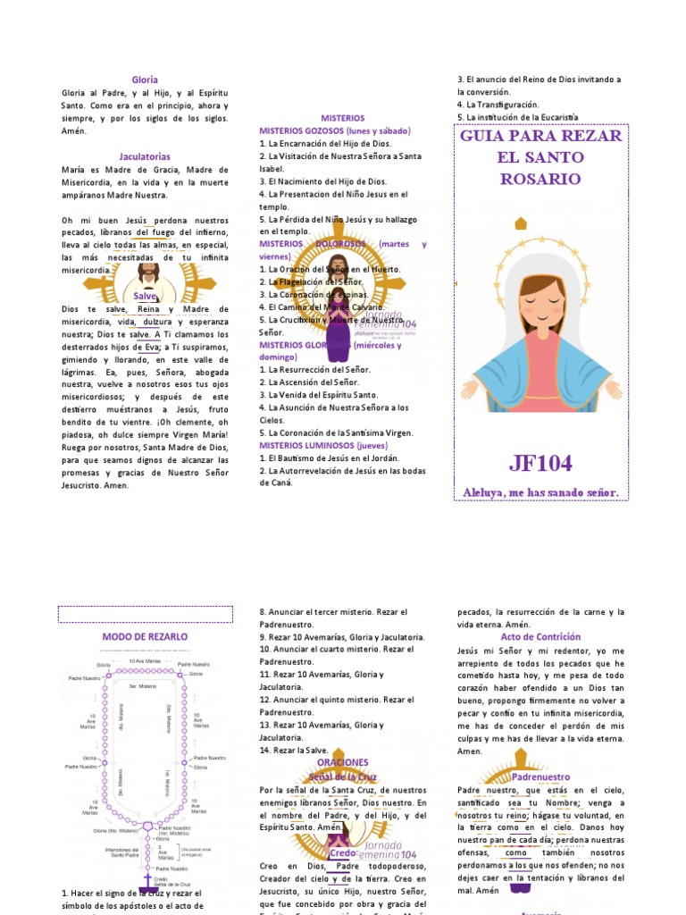 Guia para Rezar El Santo Rosario | PDF
