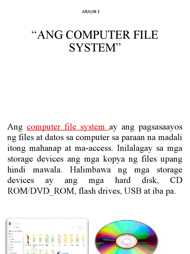 Ang Computer File System | PDF Ang Computer File System | PDF