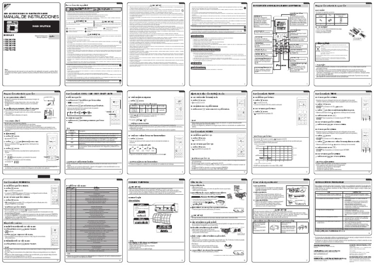 FTXC-C - 3P621306-1 - Operation Manual - Spanish | PDF