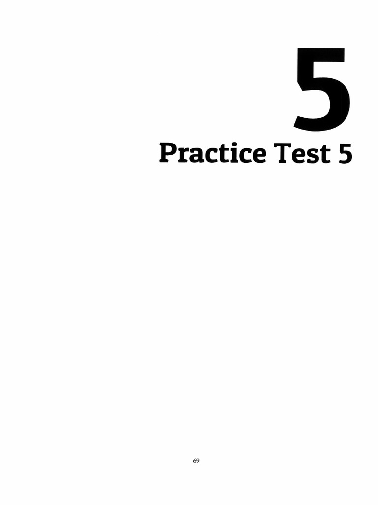 Practice Test 5 | PDF