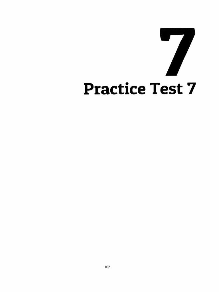 Practice Test 7 | PDF
