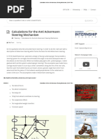 Steering Calculations | PDF | Steering | Motor Vehicle