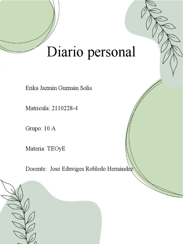 Diario Personal | PDF