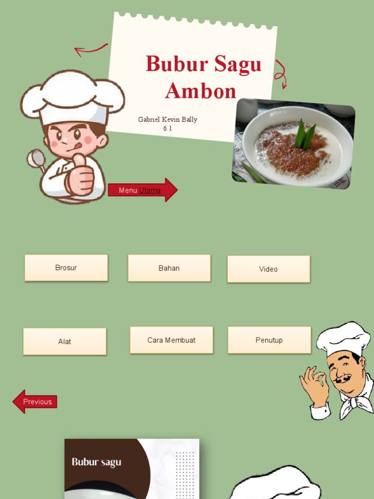 Bubur Sagu Ambon: Gabriel Kevin Bally 6.1 | PDF