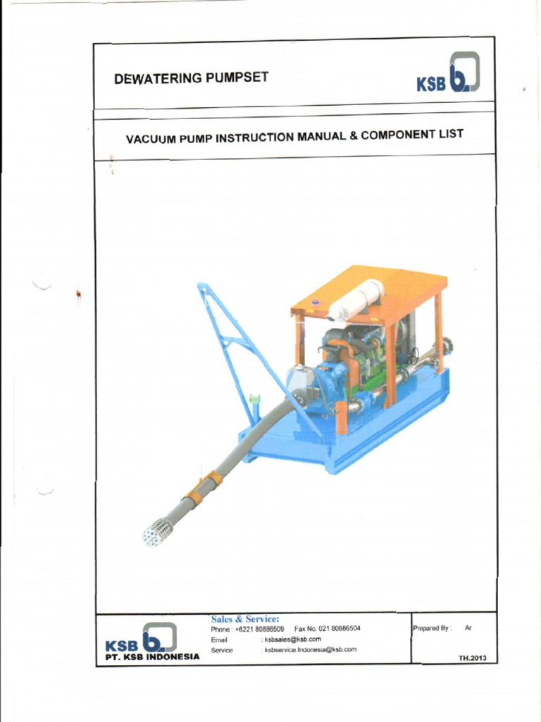 DND 150 (Vacuum Pump Instruction Manual & Component List) | PDF