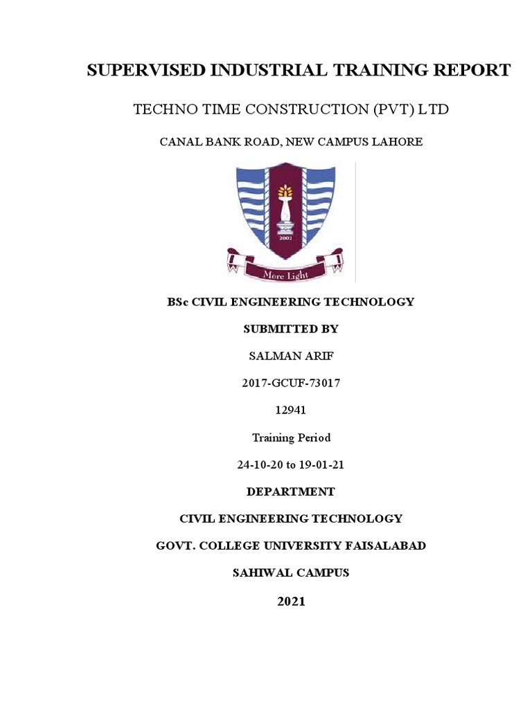 8th Sem Report | Download Free PDF | Concrete | Procurement