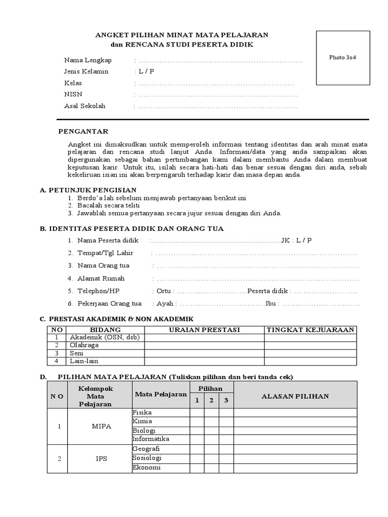 Angket PPDB 2024 | PDF