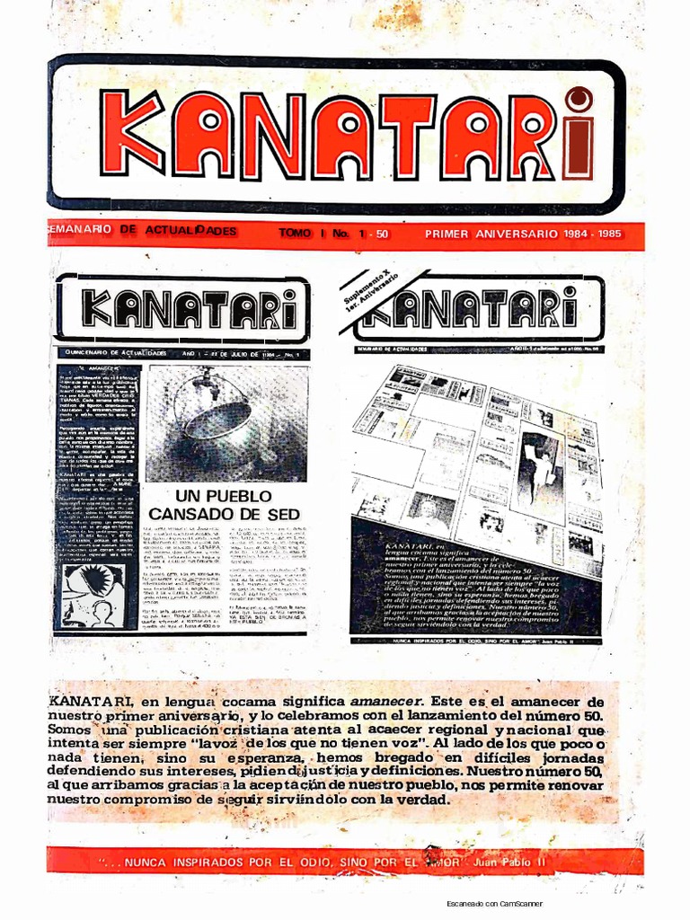 Kanatari Tomo I No1 22jul1984 | PDF