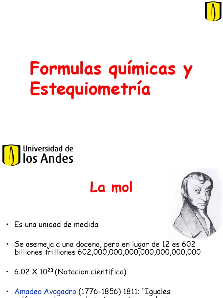 1103 Semana 4.formulas Quimicas y Estequiometria | Descargar gratis PDF ...