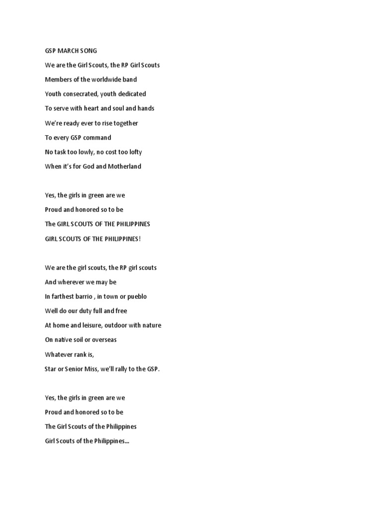 GSP March Song | PDF