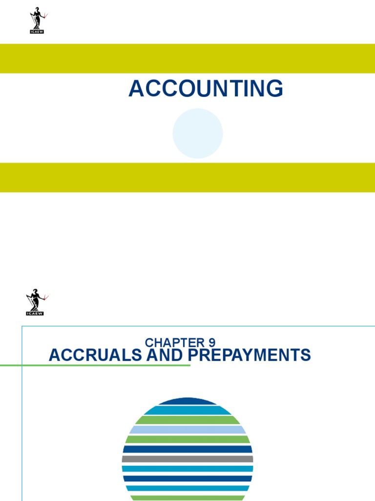 CFAB Accounting Chapter 9. Accruals and Prepayments | PDF
