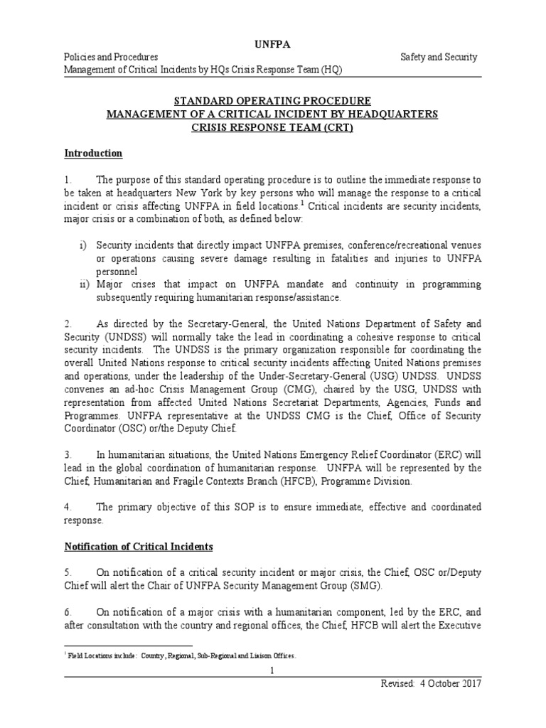 OSC Standard Operating Procedures | PDF | Government