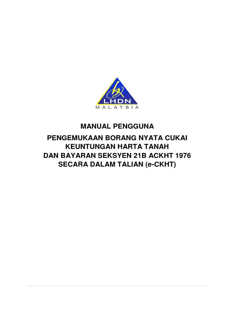 Manual Pengguna e CKHT | PDF
