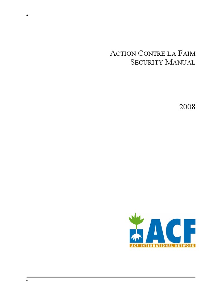 03.ACF Security Manual V3 0 | PDF
