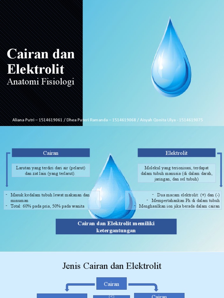 Anatomi Fisiologi - Cairan Dan Elektrolit | PDF