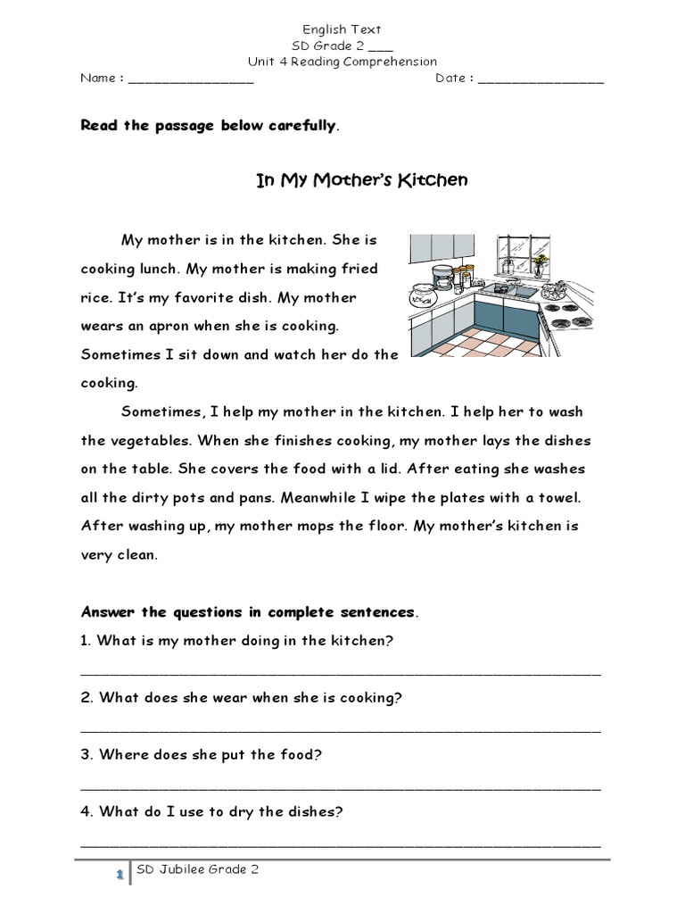 My Mother's Kitchen Activities | PDF | Cooking, Food & Wine | Self-Improvement