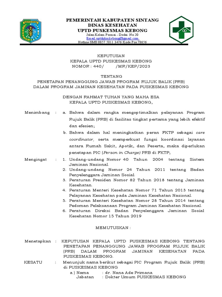 Sk Pasien Rujuk Balik Pdf