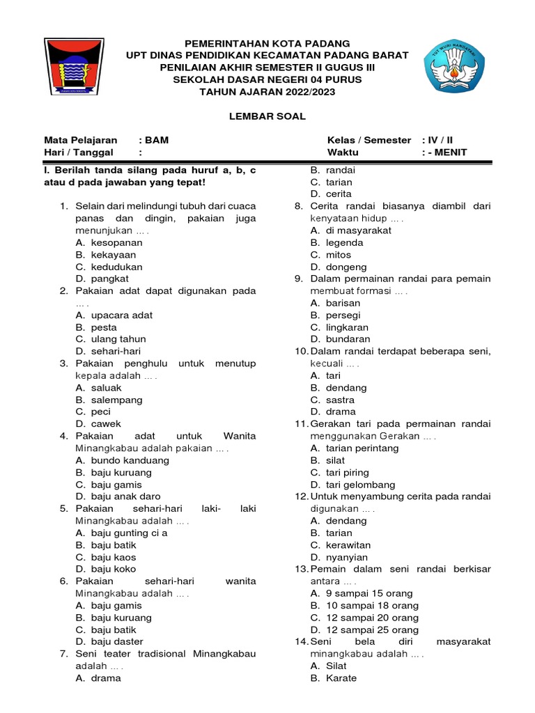 Soal Ujian BAM | PDF