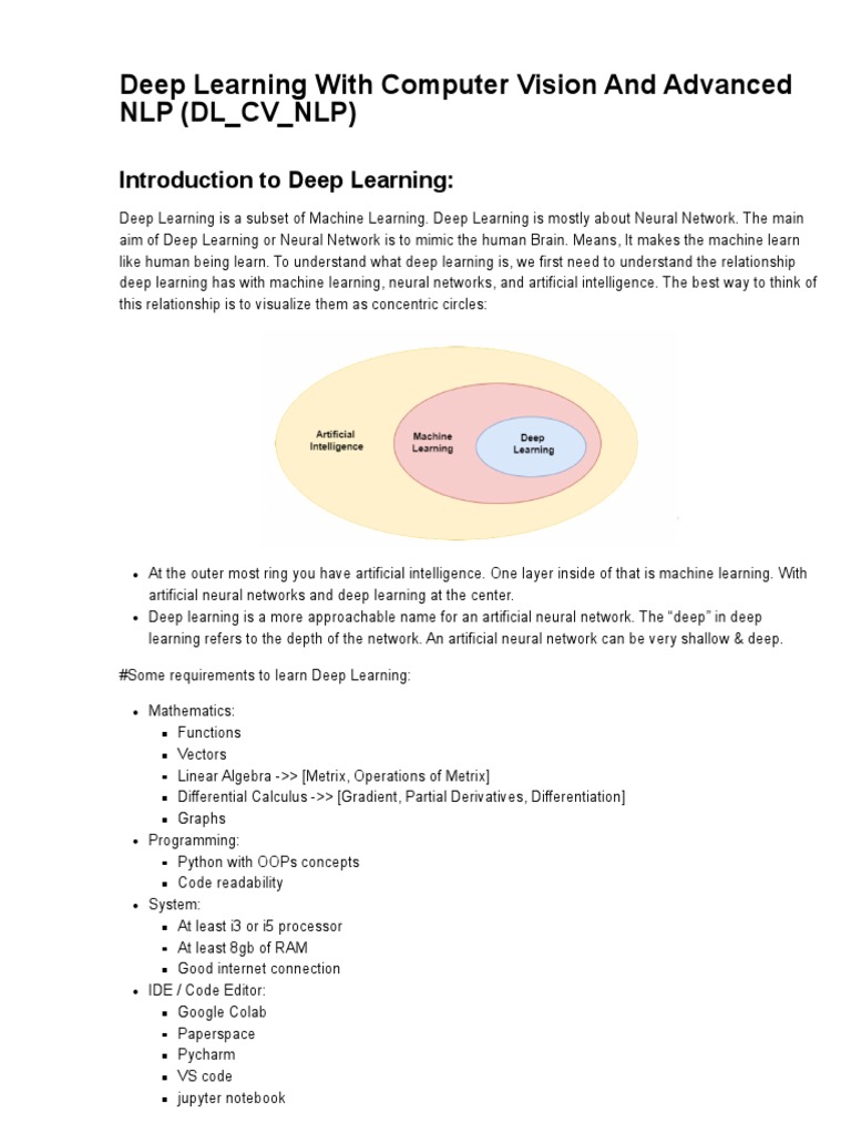 Deep Learning | PDF