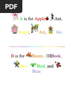 A is for Apple: Alphabet Learning Guide | PDF