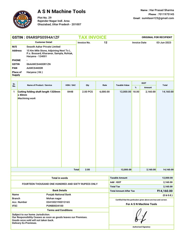 Cutting Folding Shaft Asn Bill | PDF