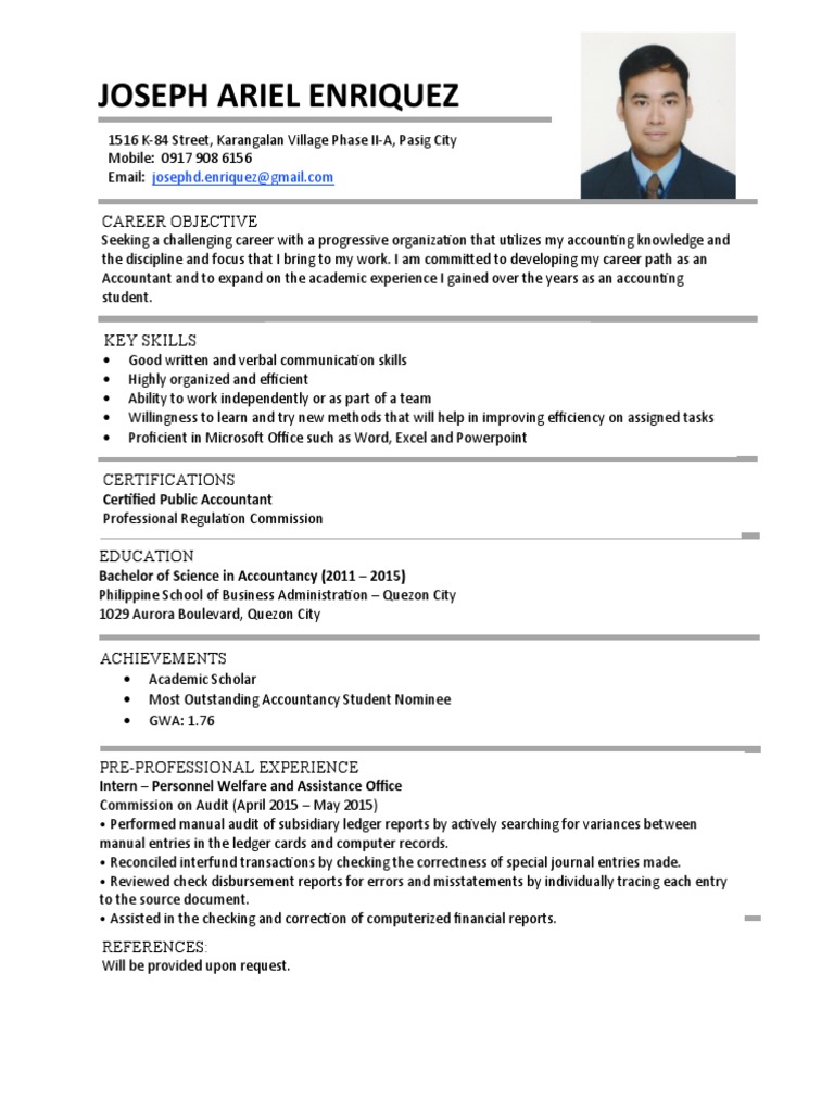 Enriquez Resume | PDF