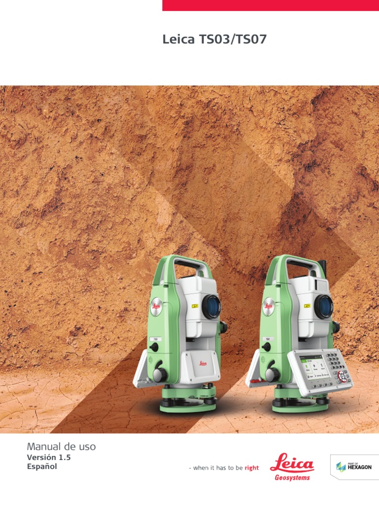 Leica TS03 TS07 UM v1-5-0 Es | PDF | Tecnología