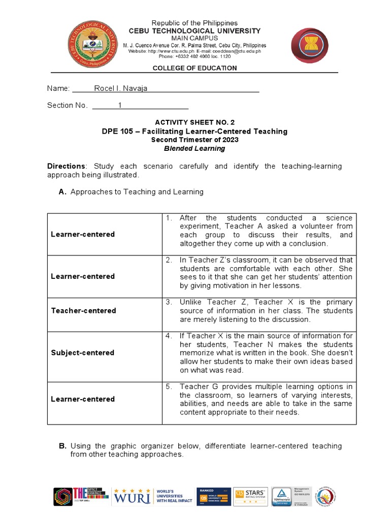 Activity Sheet No. 2 | PDF
