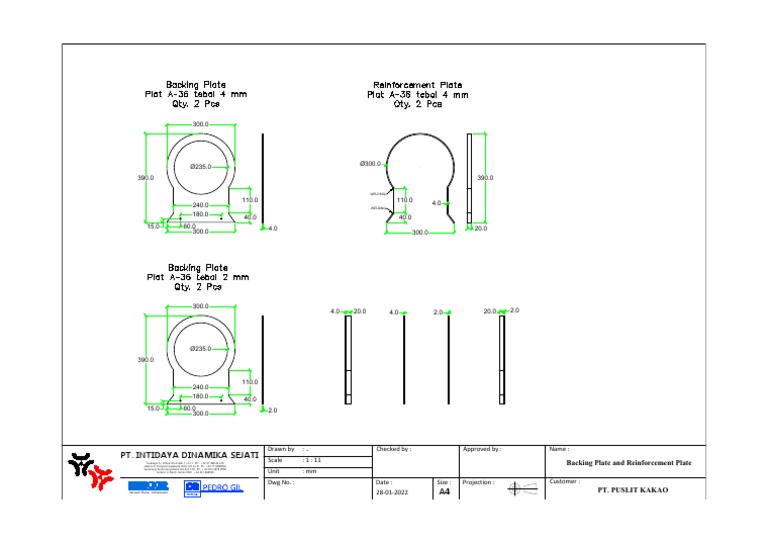 Backing Plate-rev 01 | PDF