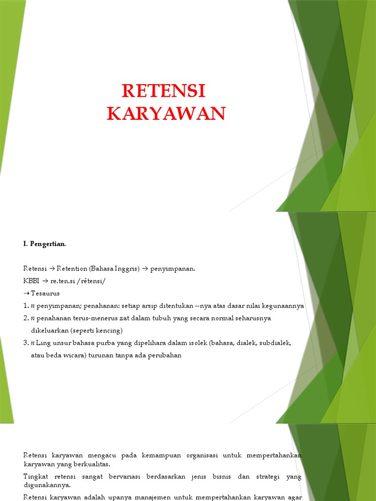 Retensi Karyawan | PDF
