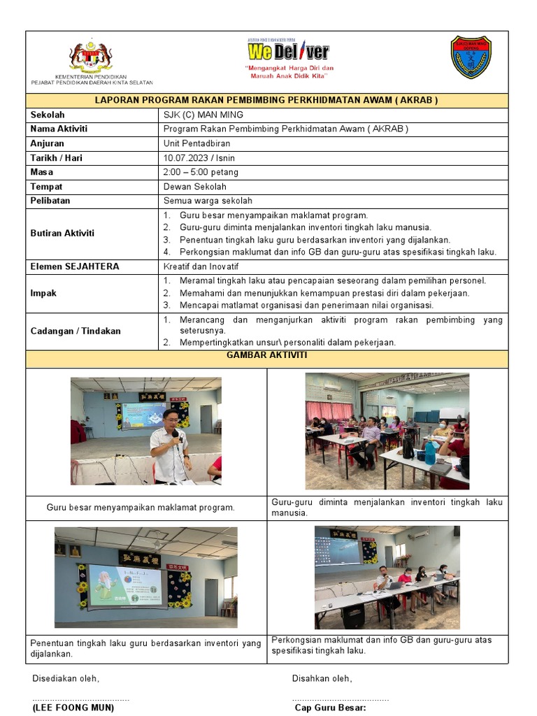 OPR PROGRAM AKRAB | PDF