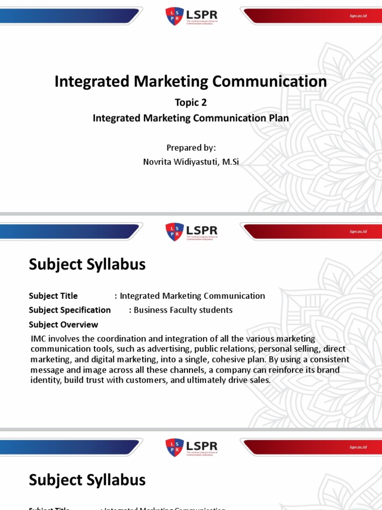 Topic 2 - IMC 2023 | PDF | Career & Growth