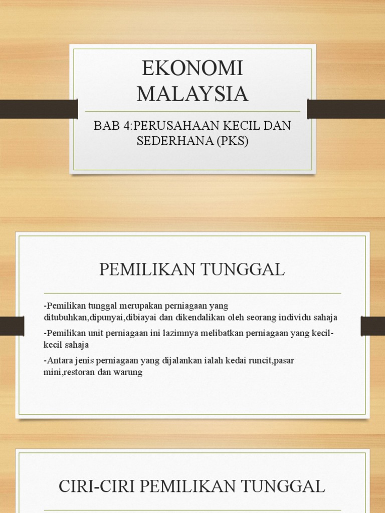 Ekonomi Malaysia Sem3 Bab4 | PDF