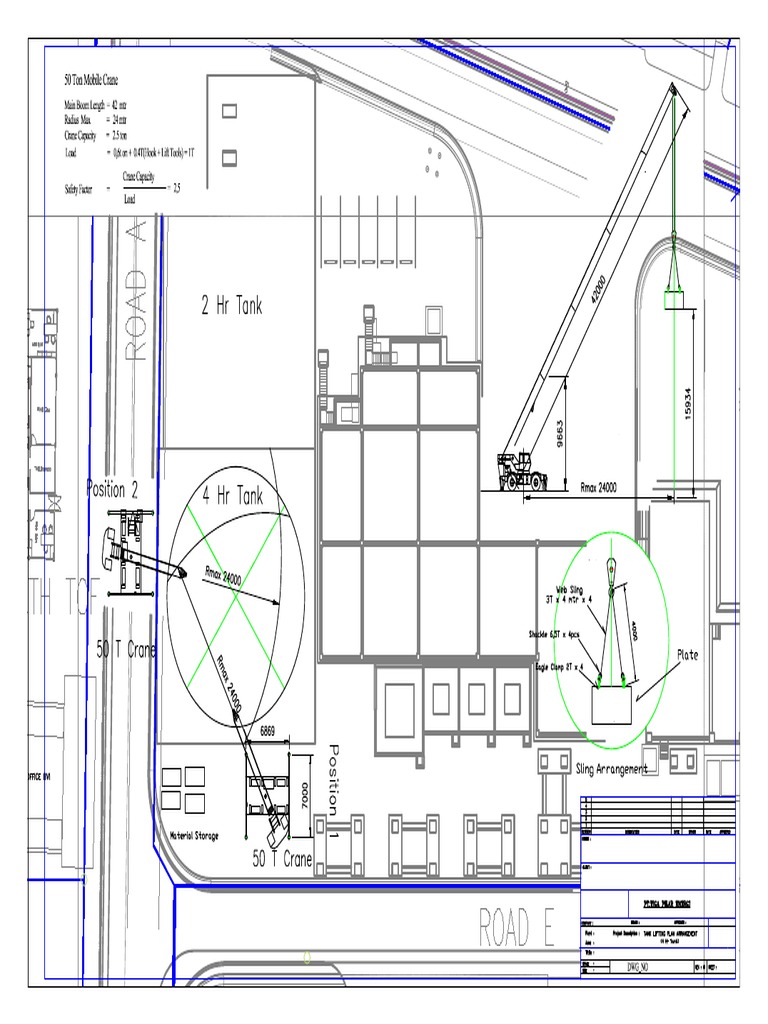 4Hr Tank Lifting Plan | PDF