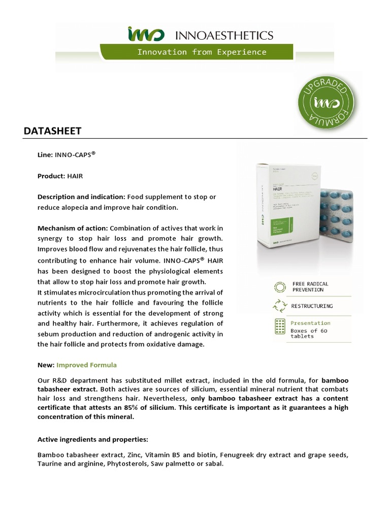 INNO-CAPS HAIR Datasheet ING FINAL 23.03.2018 | PDF