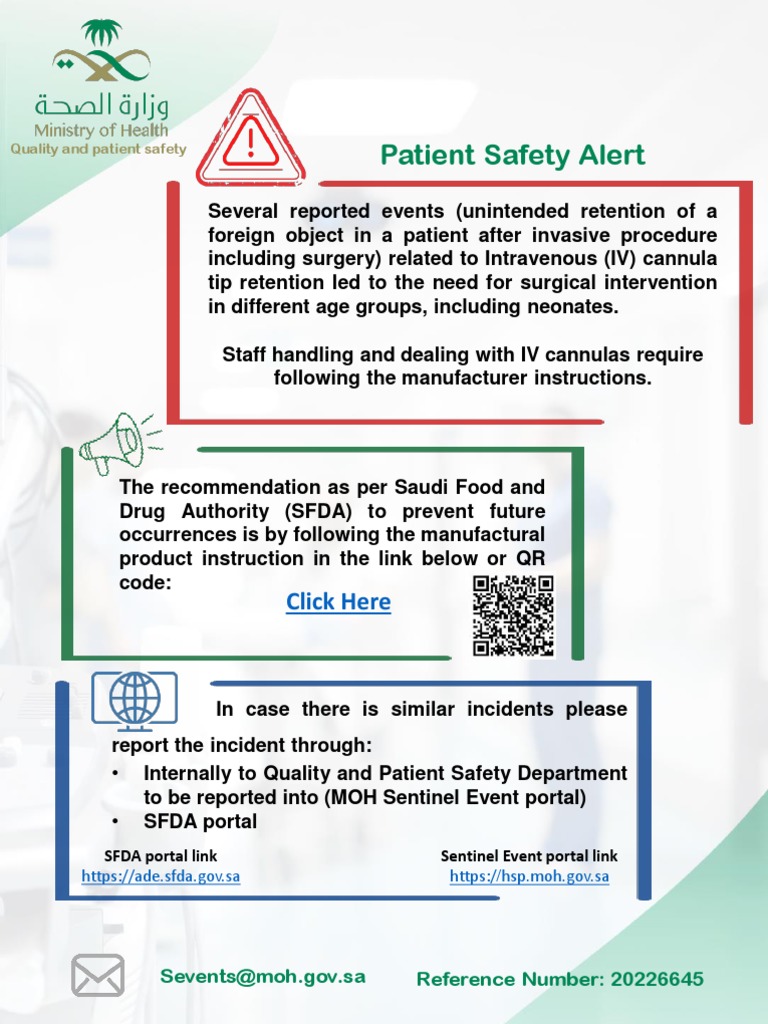 IV Cannula Patient Safety Alert 31-07-2023 | PDF | Business