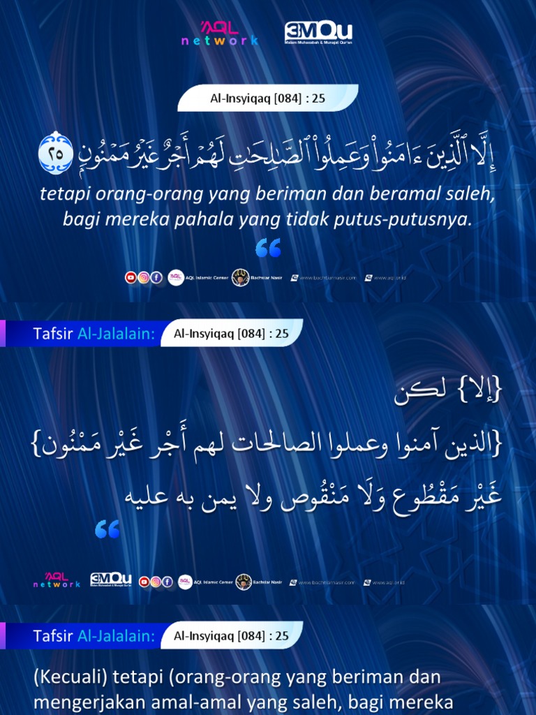 084 Al-Insyiqaq 25 Slide | PDF