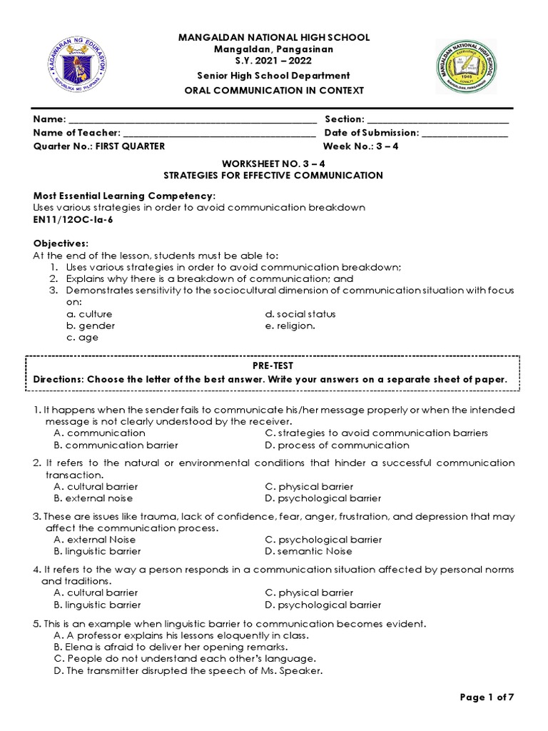 Oralcomm Q1 Week3 | PDF