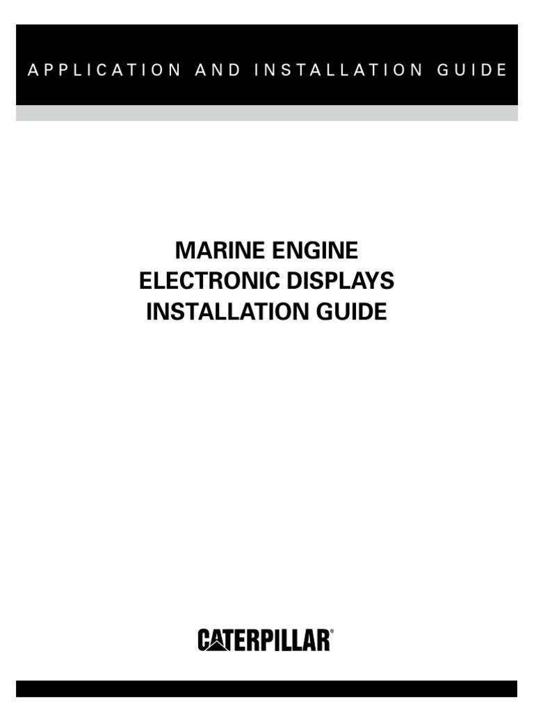 Marine Engine Electronic Displays Instal | PDF
