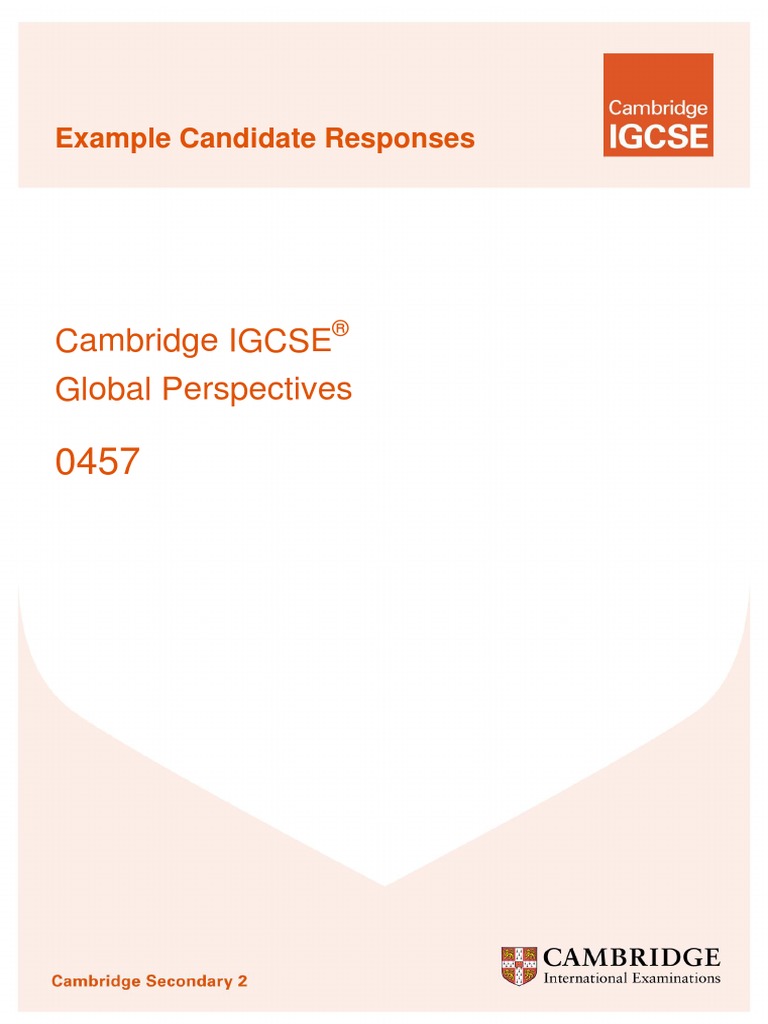 0457 Example Candidate Responses | Download Free PDF | Argument | Reason
