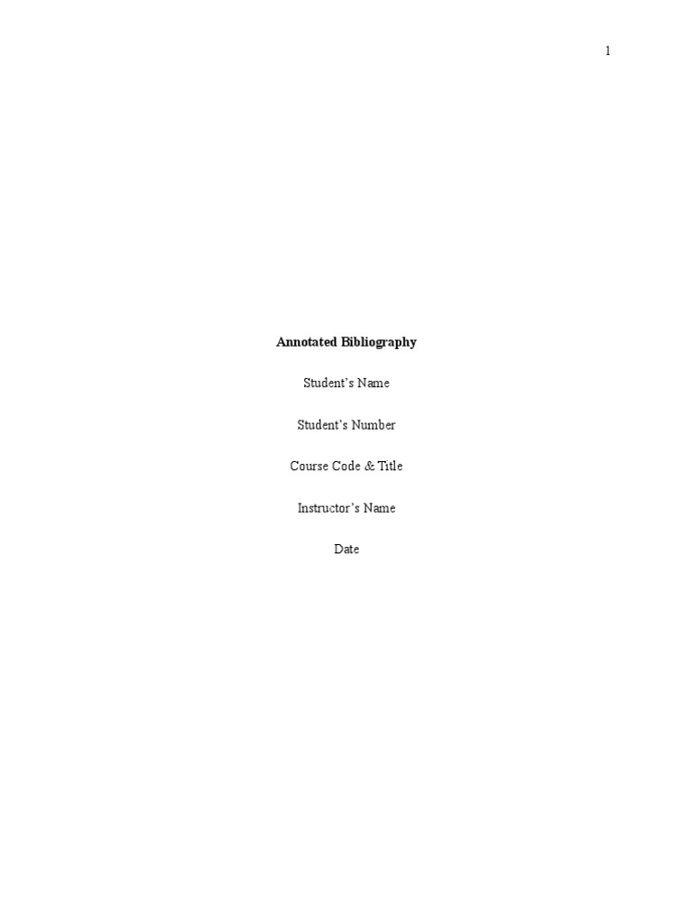 Annotated Bibliography | PDF | Communication | Interpersonal Communication