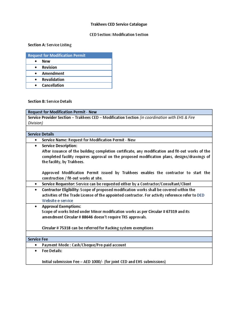 Trakhees Modification Permit Guide | PDF | Lease | Justice