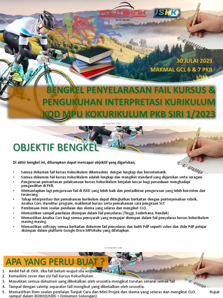 New - Slide Bengkel Penyelarasan Fail Koku 2023 - M.aida | PDF
