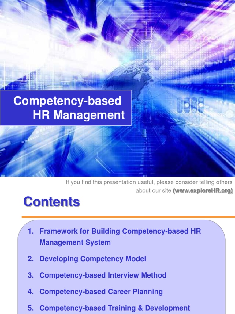 Competency-Based HR Management | PDF | Competence (Human Resources ...