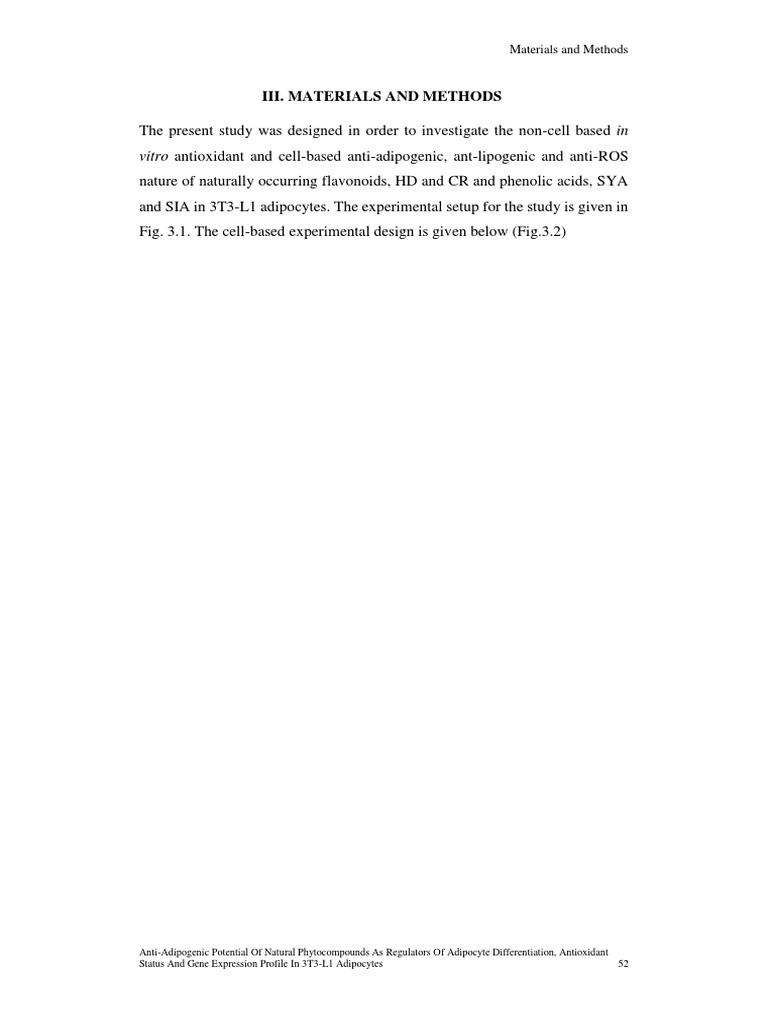 chapter 3 materials and methods | PDF